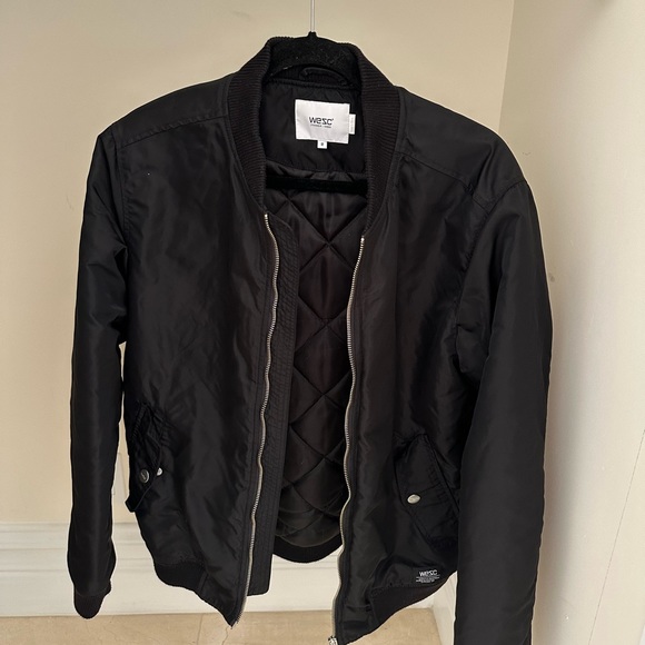 Wesc | Jackets & Coats | Black Bomber Jacket Wesc M New | Poshmark